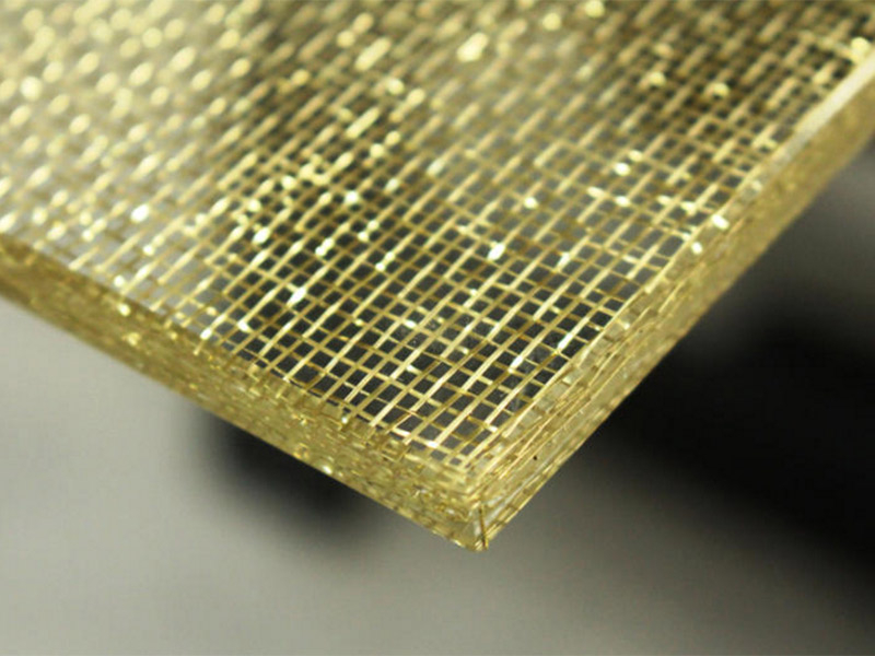 Metal Mesh Laminated Glass Exporter China,Copper mesh Laminated glass ...